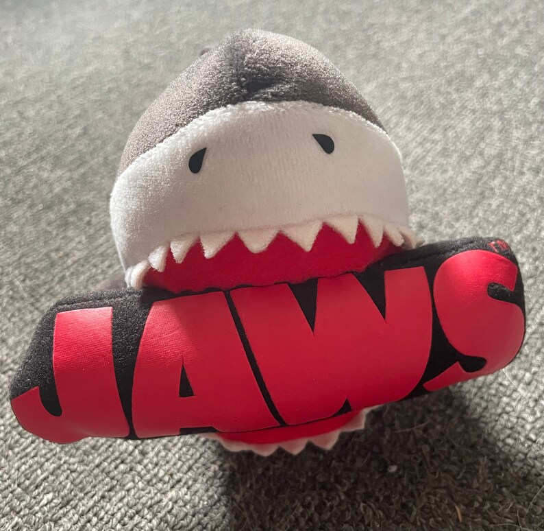 JAWS Plush Great White Shark With Movie Title in Mouth - Etsy