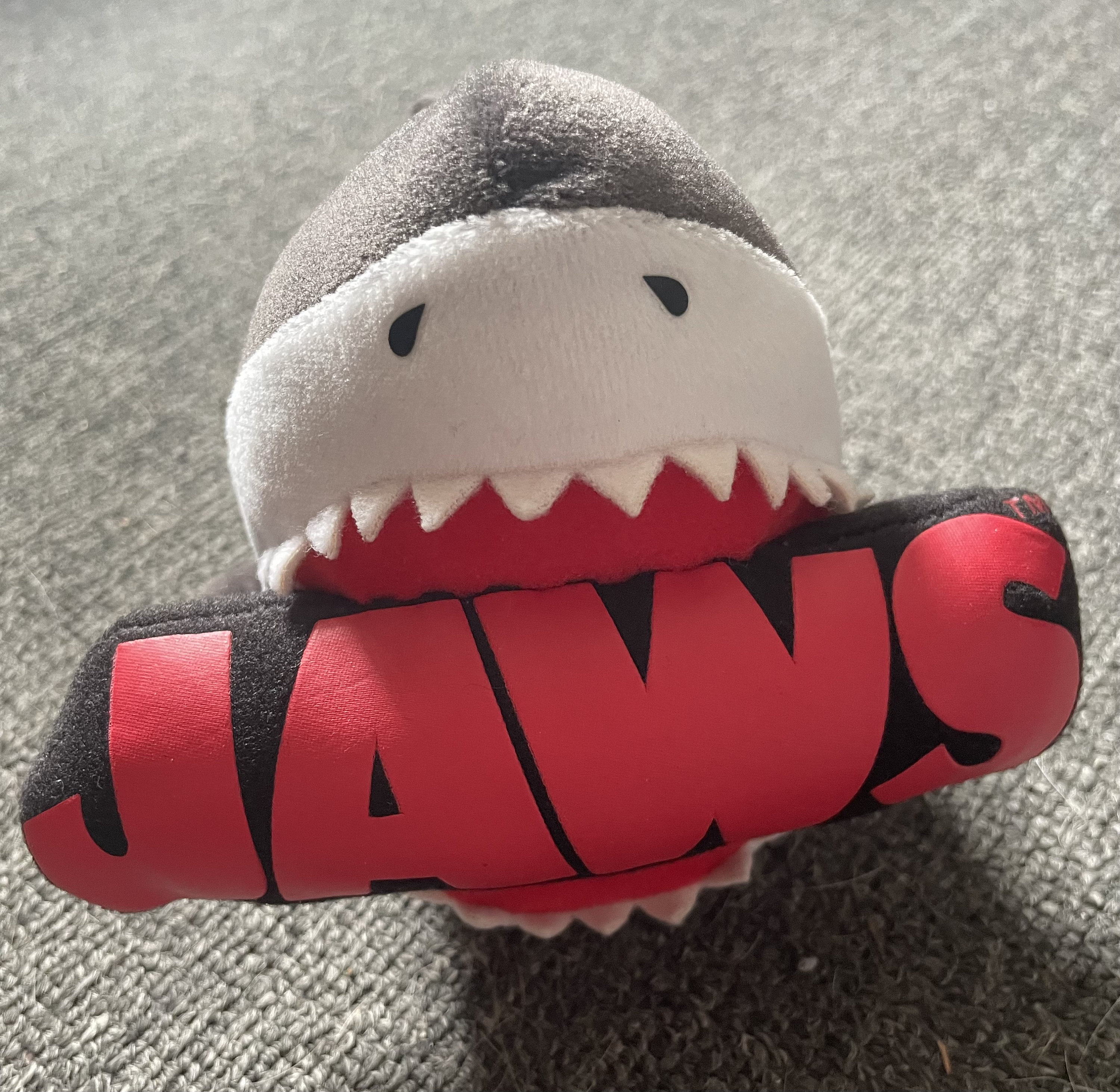 JAWS Plush Great White Shark With Movie Title in Mouth - Etsy