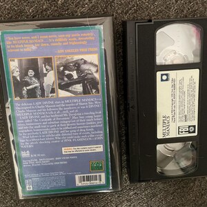 1987 Multiple Maniacs VHS! John Waters! Divine! Mink Stole! Edith ...