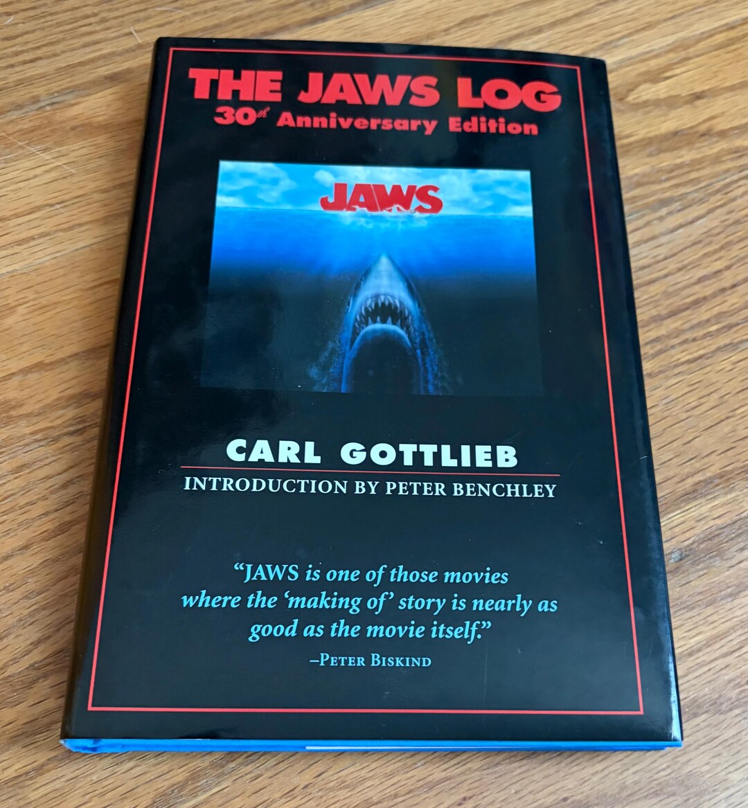 The JAWS Log Hardcover Book! Never Read! Tight Spine! Long Out of Print ...
