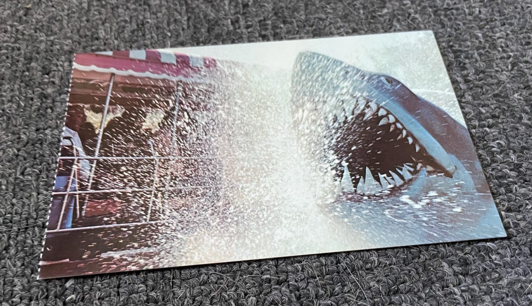 Rare 1977 JAWS Universal Studios Hollywood Tram Tour Postcard! Unused ...