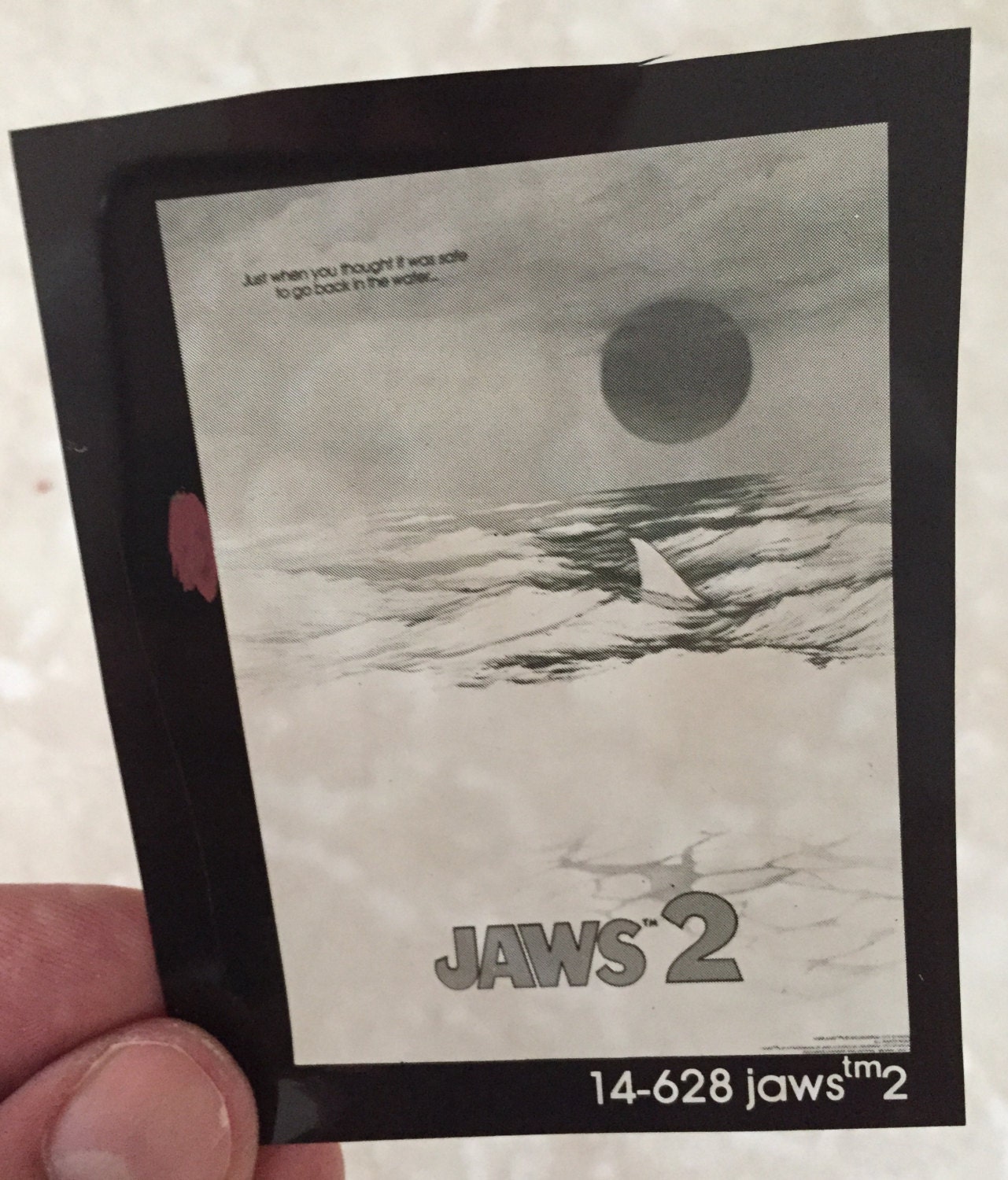 Rare JAWS 2 Sunset Poster Transparency Negative! Great White Shark ...