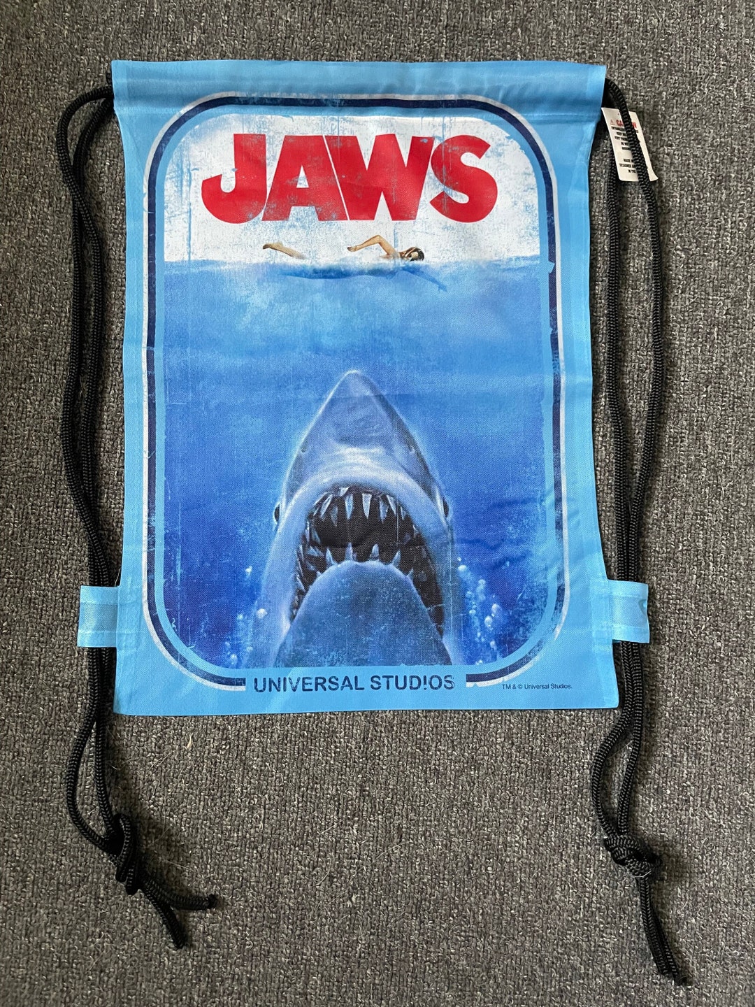 Rare JAWS Universal Studios Drawstring Backpack! New With Protection ...