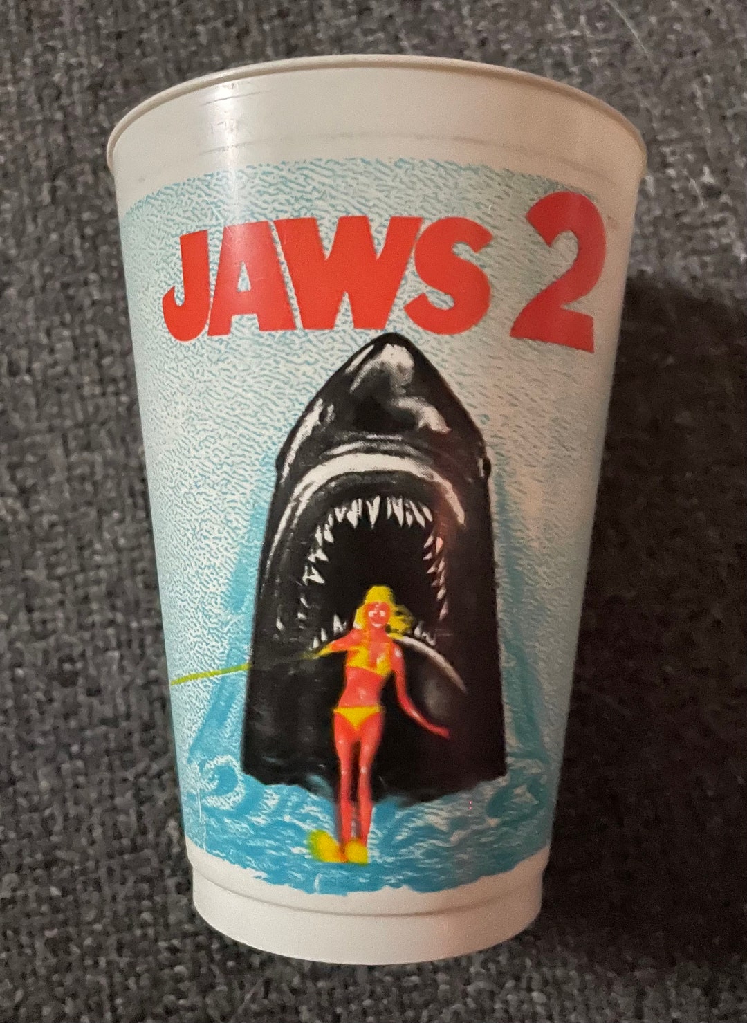 1978 JAWS 2 Plastic Cup! Great White Shark! Roy Scheider! - Etsy