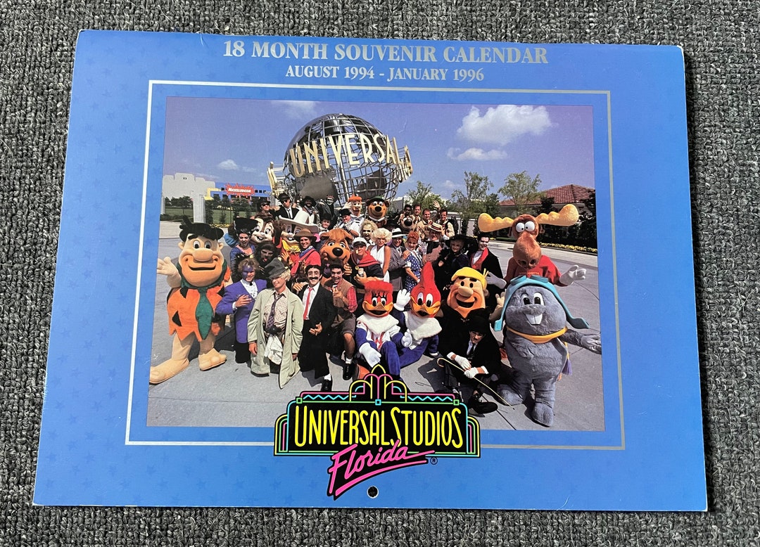 Rare 18 Month 1994-1996 Calendar From Universal Studios Florida! JAWS ...