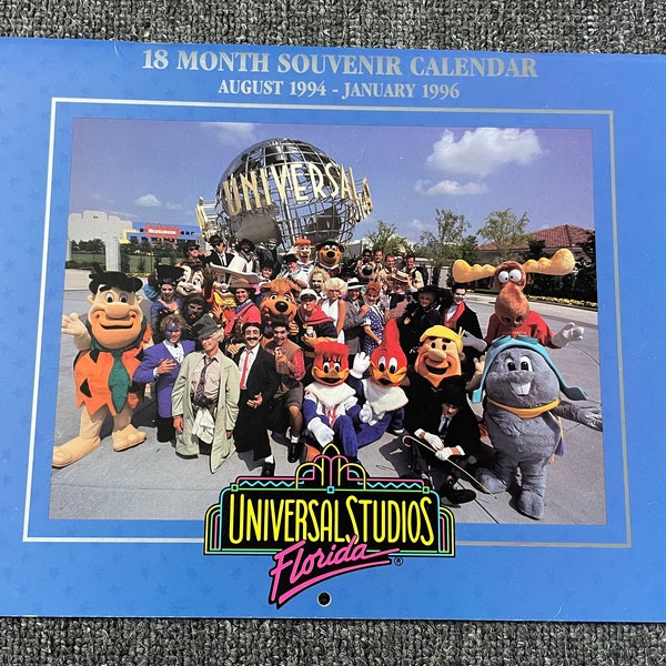 Universal Studios Calendar - Etsy