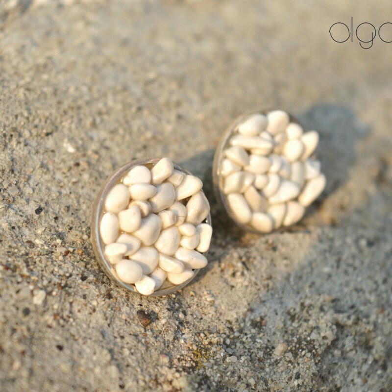 Pebble Earrings - Etsy