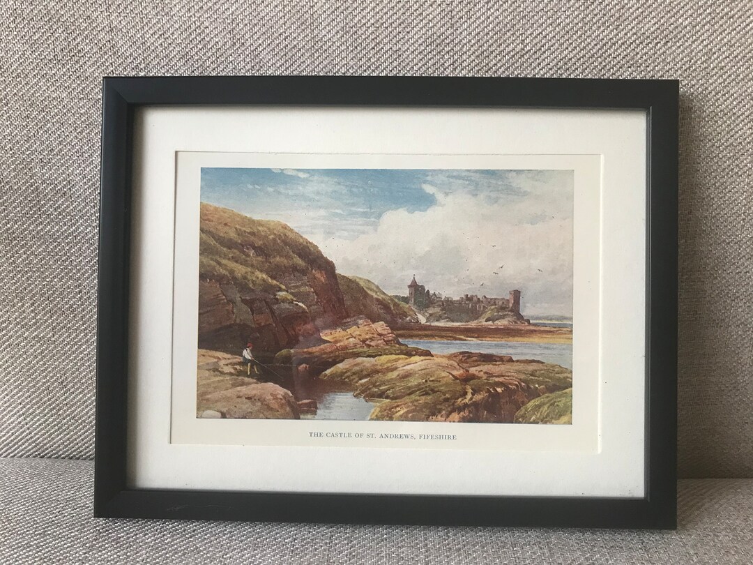 St Andrews Castle Vintage Print Framed ( SA) - Etsy