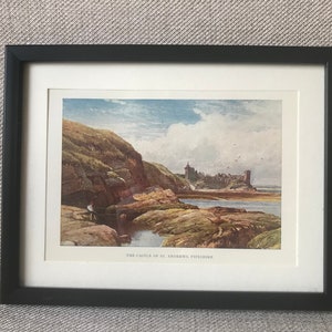 St Andrews Castle Vintage Print Framed ( SA) - Etsy