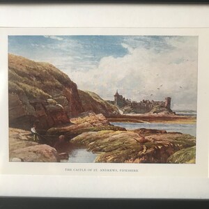 St Andrews Castle Vintage Print Framed ( SA) - Etsy