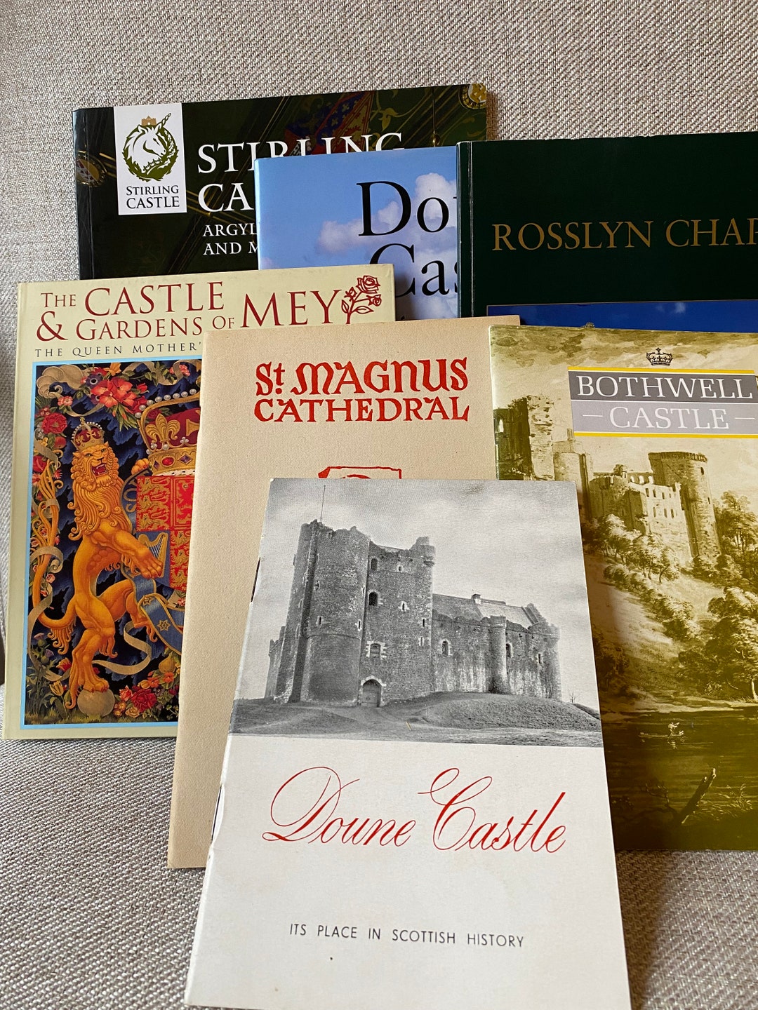 7 Scottish Castle Booklets Doune/ Stirling/ St Magnus/ Bothwell Rosslyn ...