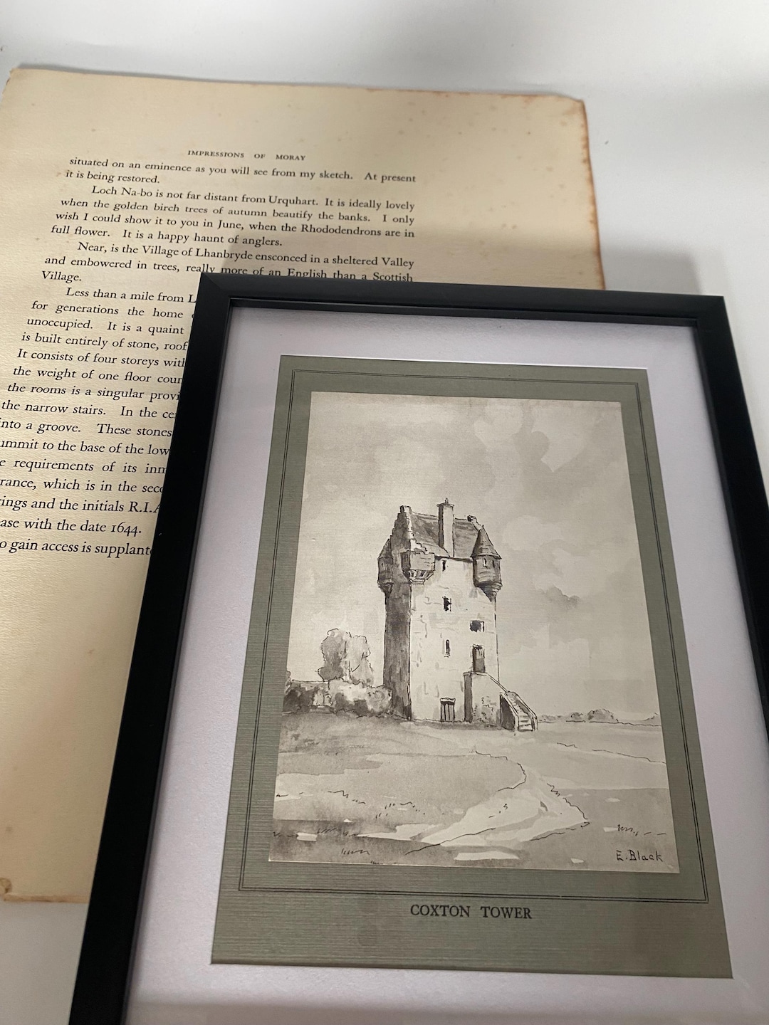 Innes Clan Ephemera, Moray Coxton Tower - Etsy