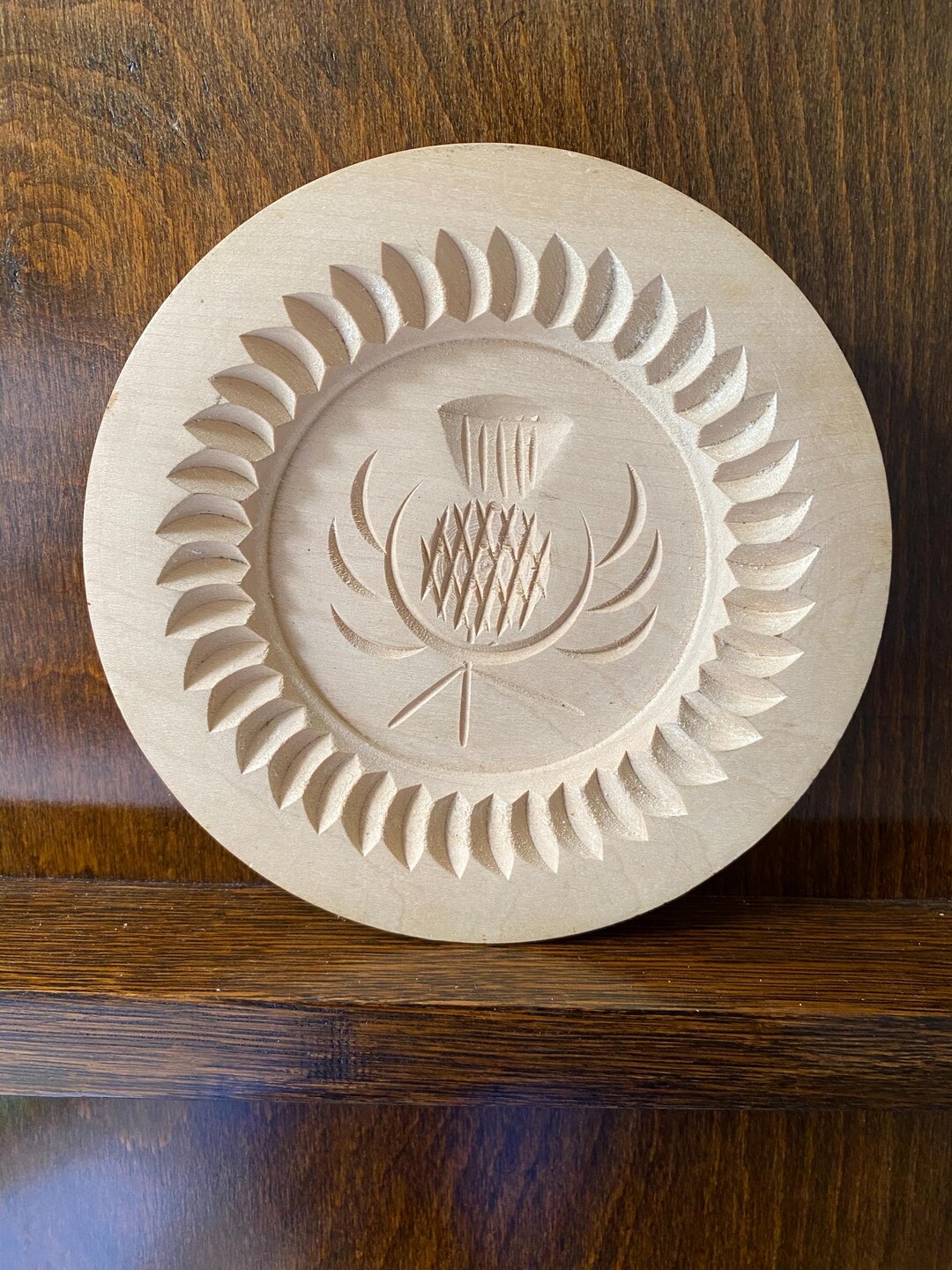 Scottish Thistle Shortbread Mould , Cookie Press Wood 61/2 DC - Etsy