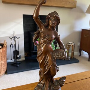 Antique French Lady Sculpture Figurine Mutualite - Etsy