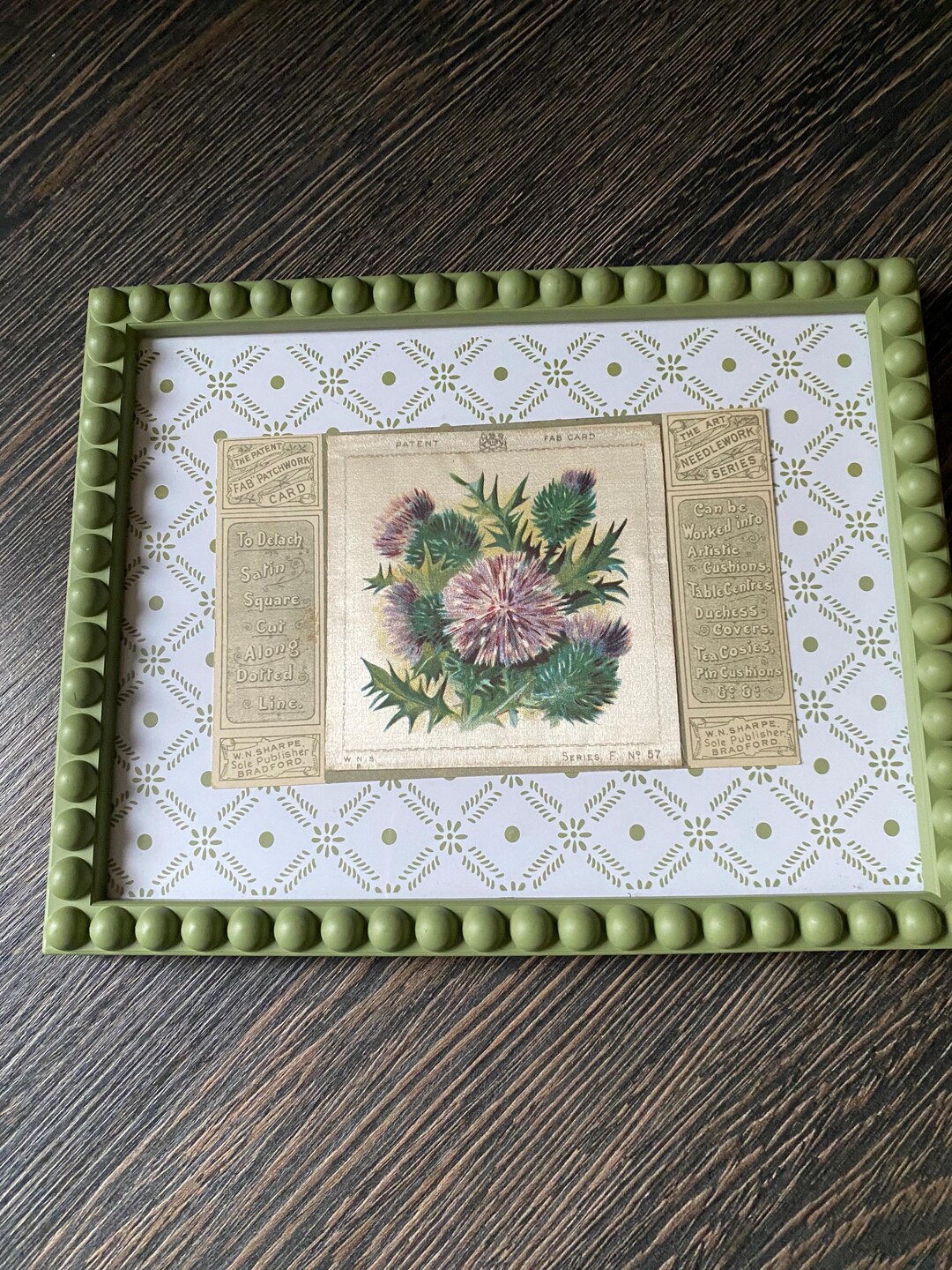 Rare Thistle Antique Scottish Picture Framed - Etsy