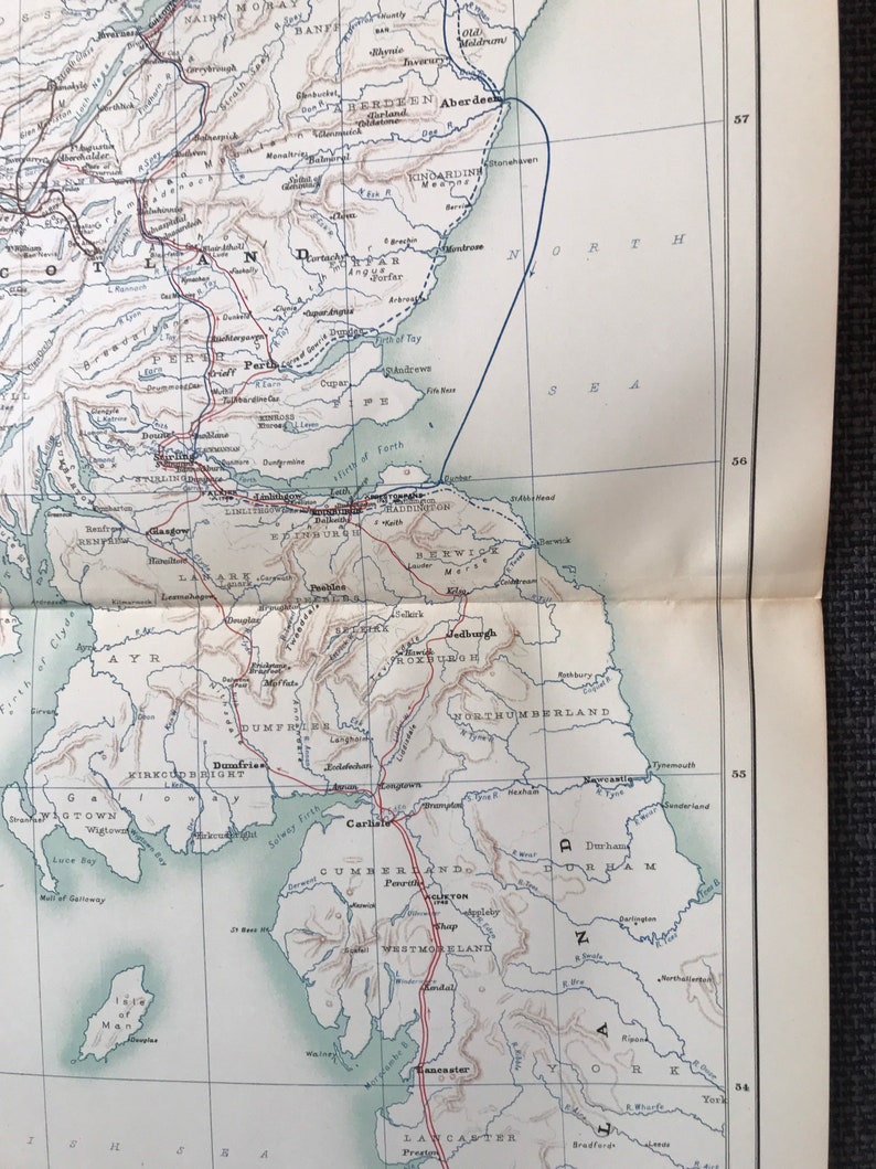 Scottish Jacobite Rising Map 1745 RARE Antique ( J1) - Etsy