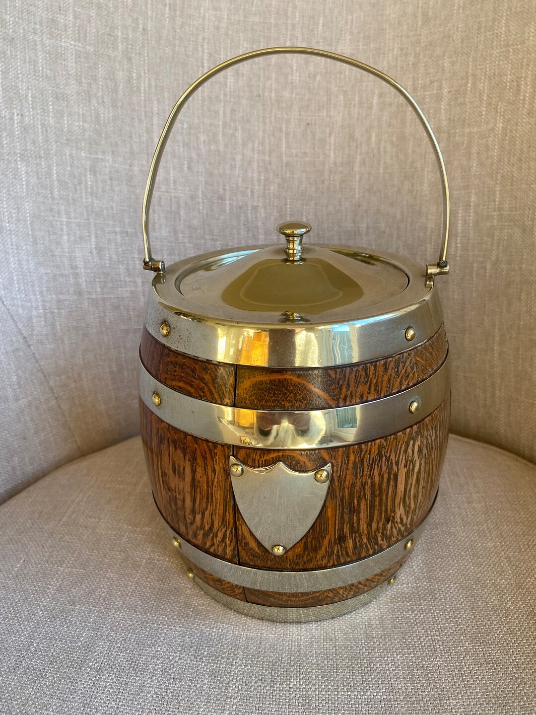 Antique Ice Bucket/barrel - Etsy