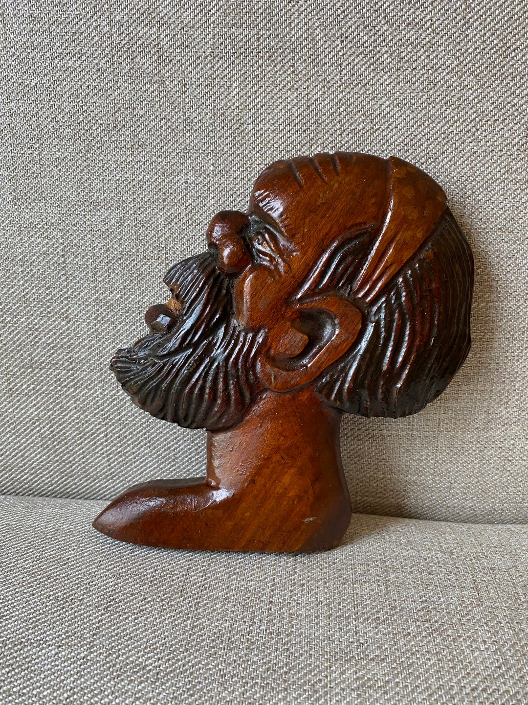 Vintage African Head Wooden for Wall - Etsy