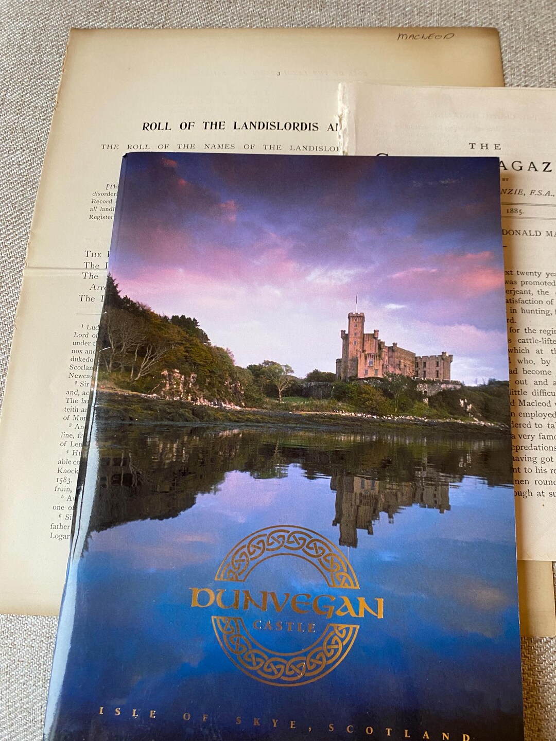 Macleod Clan , Dunvegan Castle Ephemera - Etsy