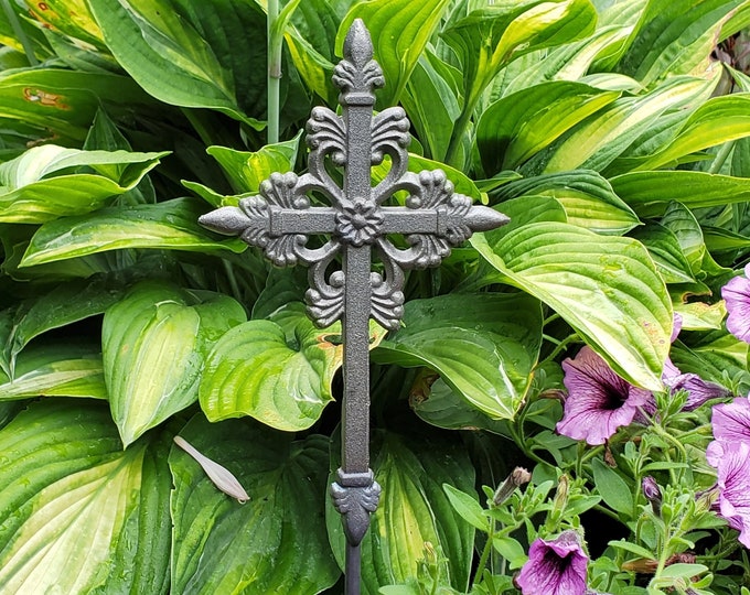 Garden Cross - Garden Stake - Memorial Cross - Etsy