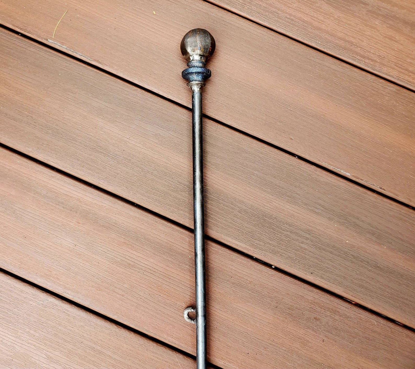 Set of 3 - 40" Ball Garden Stakes With Tie Loop - Garden Stakes - Plant ...