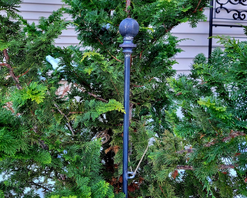 Set of 3 - 40" Ball Garden Stakes With Tie Loop - Garden Stakes - Plant ...