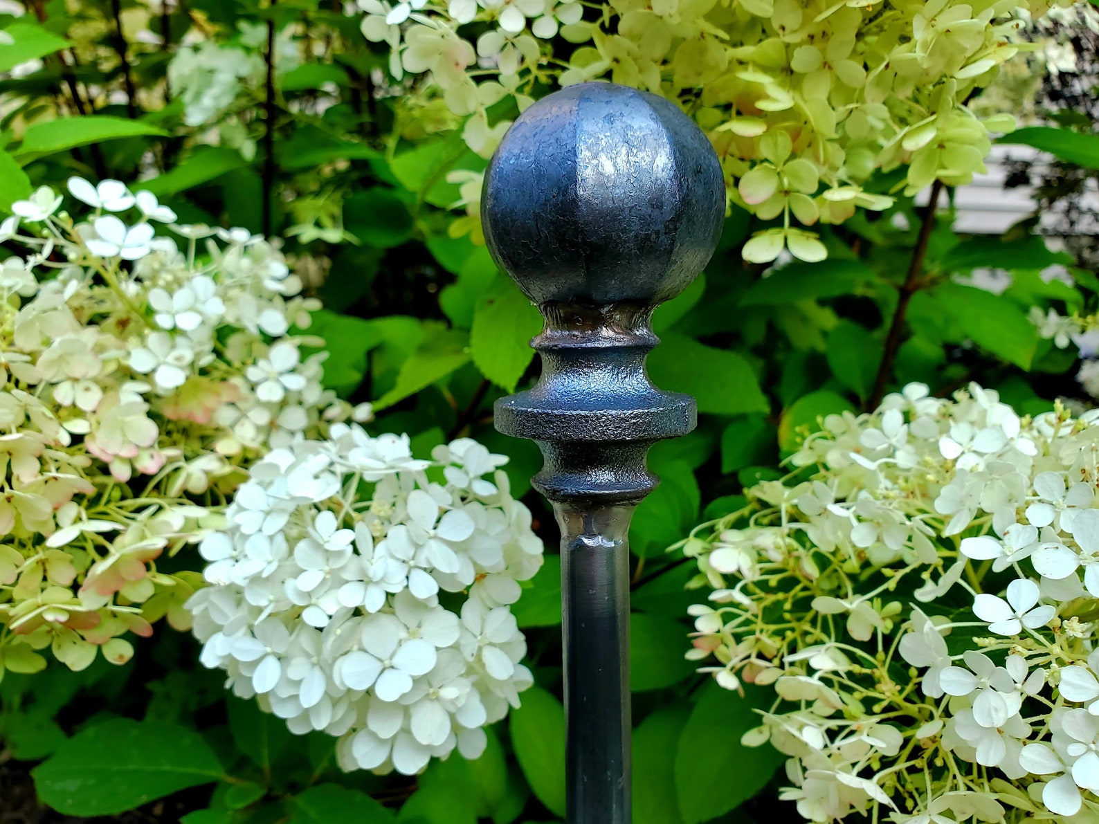 Set of 3 - 40" Ball Garden Stakes With Tie Loop - Garden Stakes - Plant ...