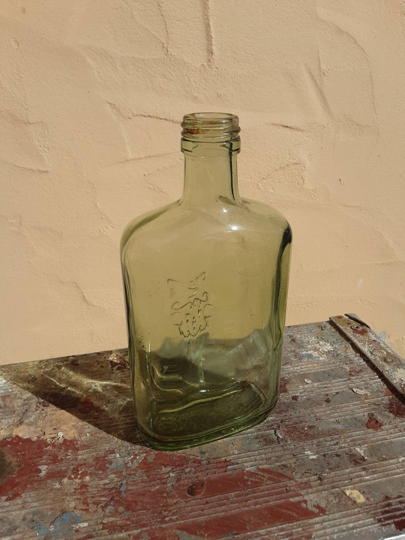 Vintage Collectable Clear Glass Depose Bottle Depose Glass | Etsy