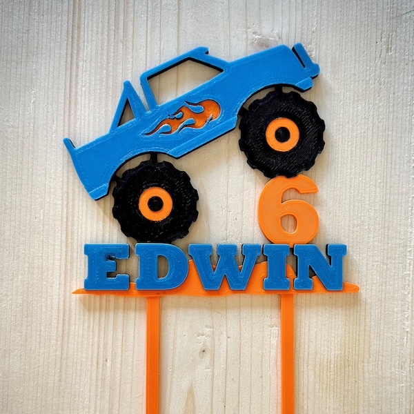 Monster Truck Cake Topper - Etsy
