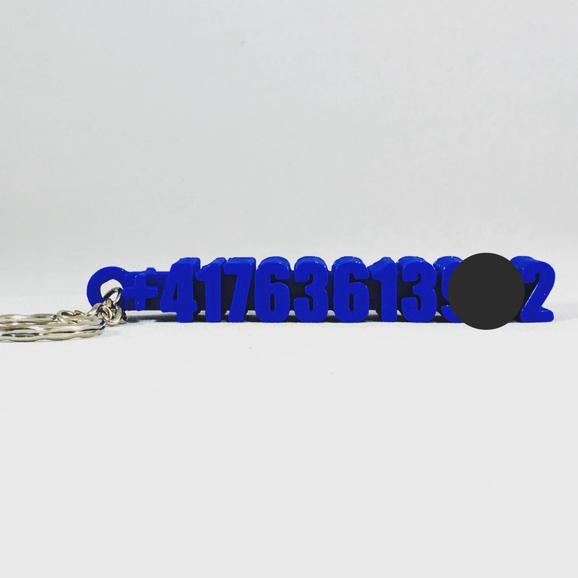 Number Tag Keyring Keychain 3D Printed Children Phone - Etsy