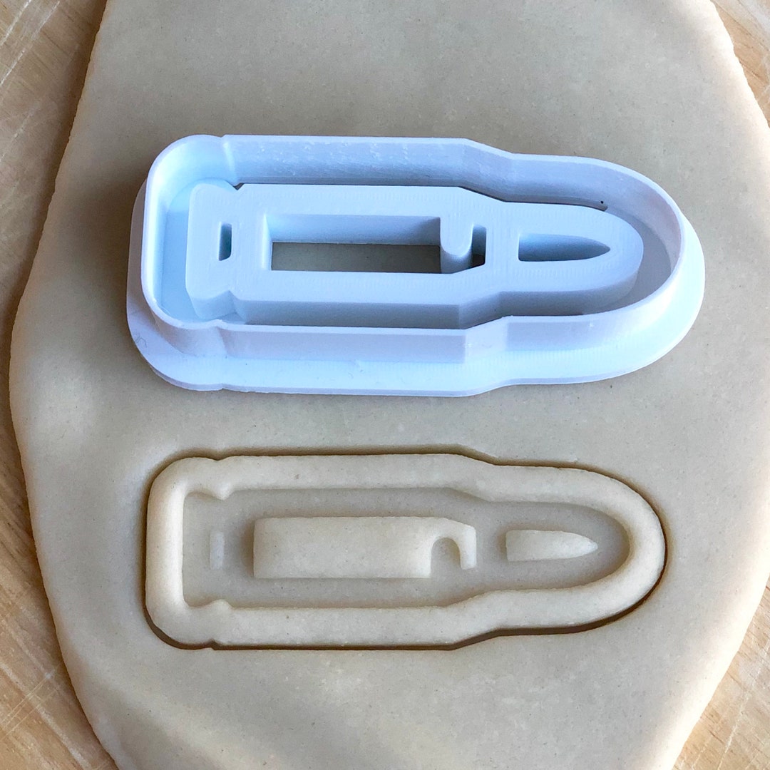 Bullet Cookie Cutter - PLA Plastic, Fondant & Biscuit - Etsy