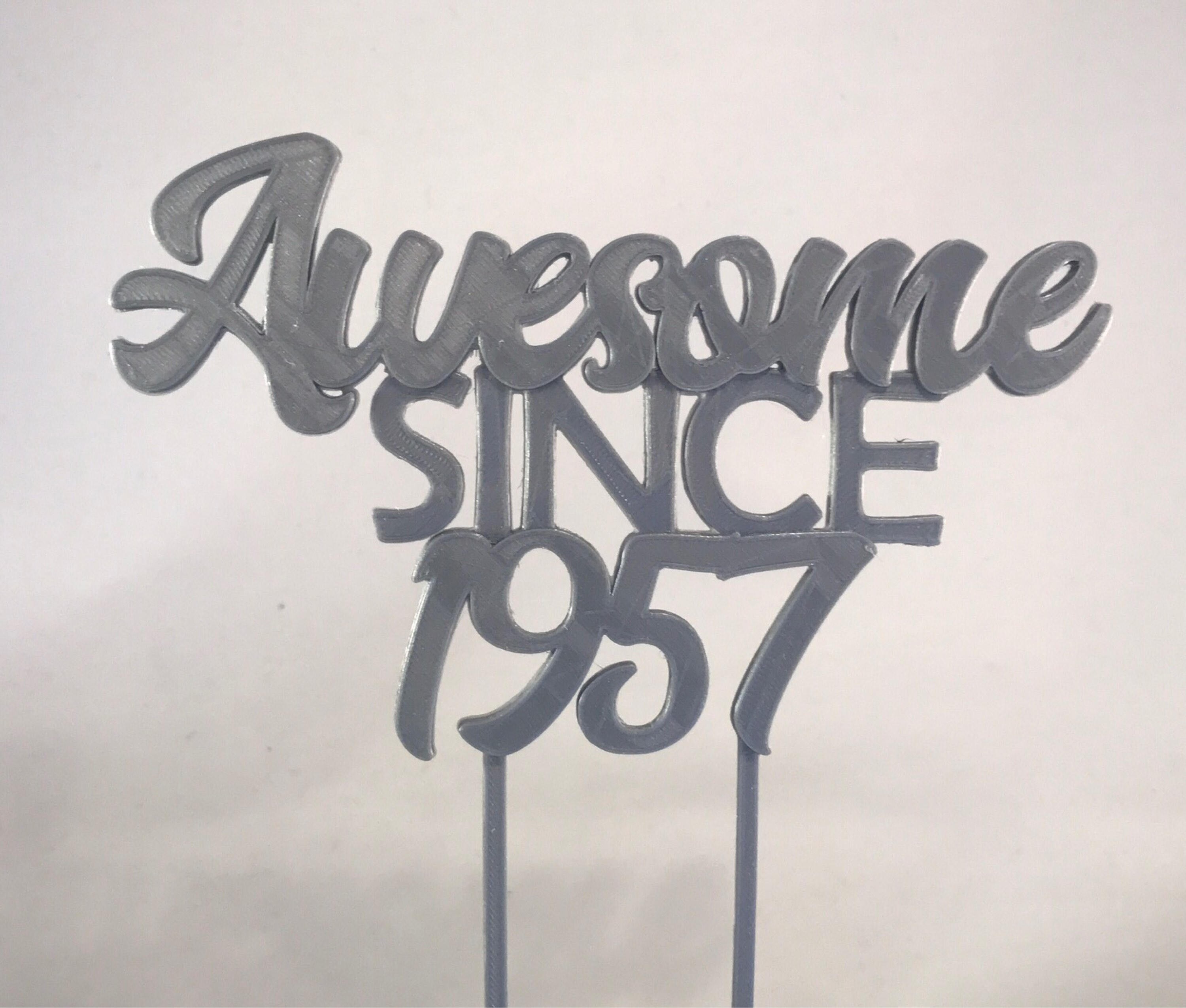 Awesome Since 1977 Birthday Cake Topper - Etsy