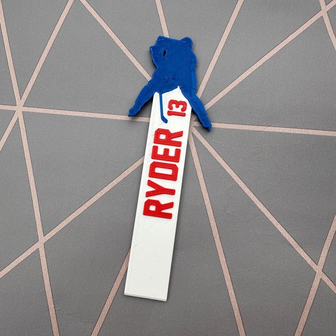 Ice Hockey Silhouette Bookmark 3D Printed Personalised Book Lover ...