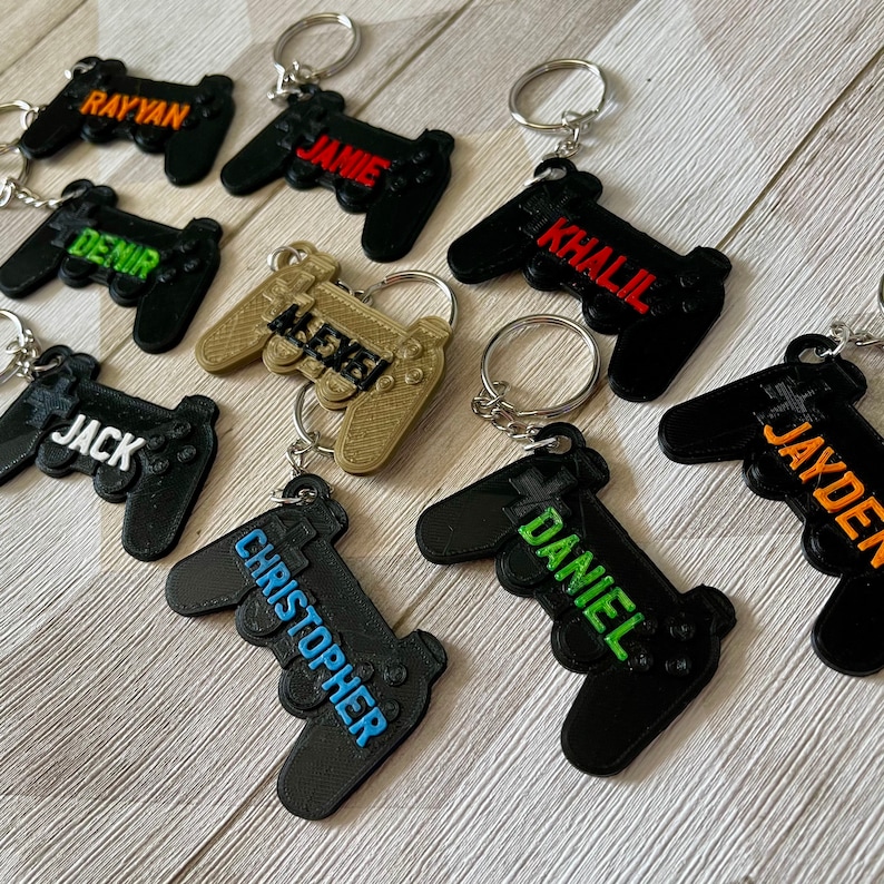 Game Controller Keychain/keyring Video Gamer 3D Printed - Etsy