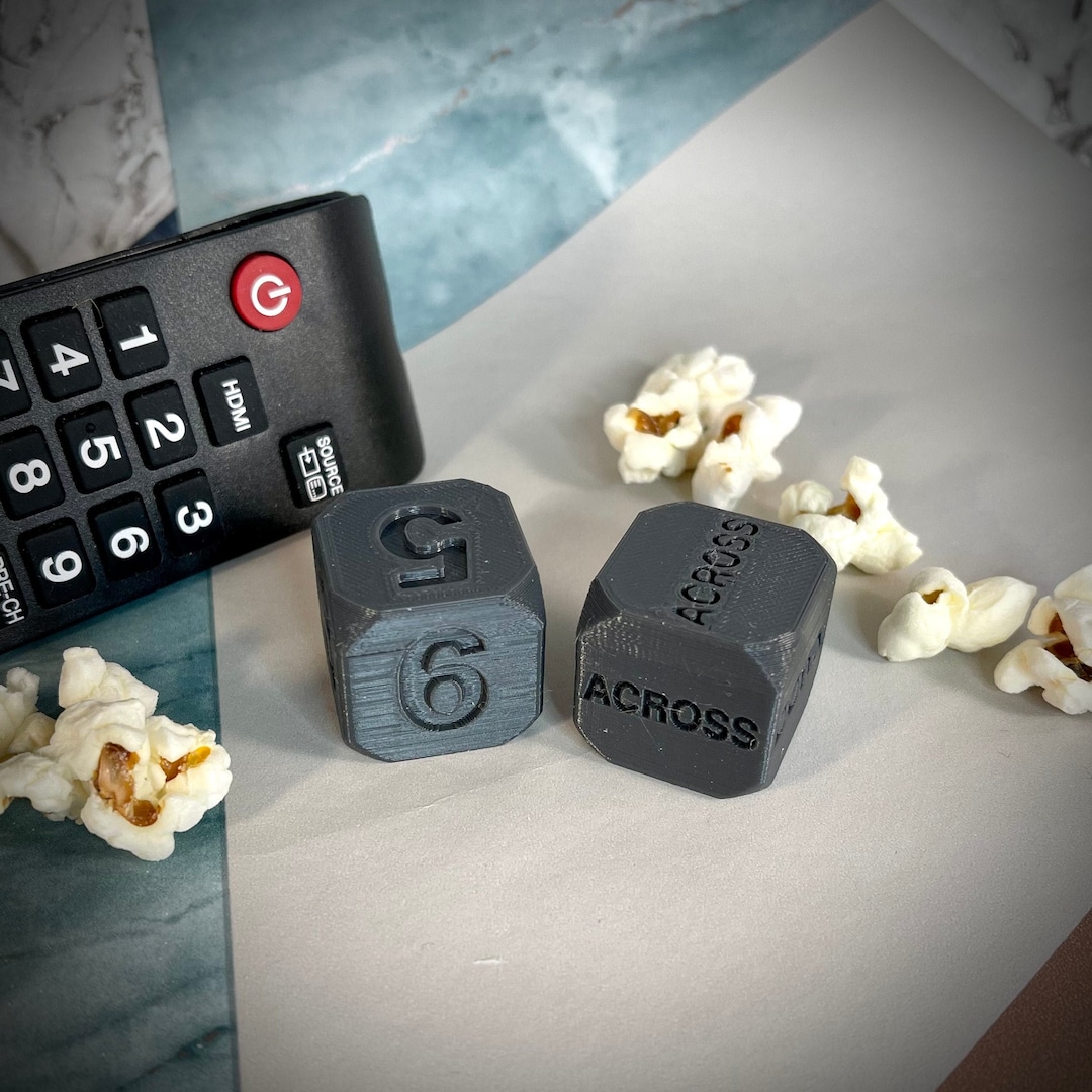 3D Printed TV & Movie Dice: Date Night Decision Maker - Etsy
