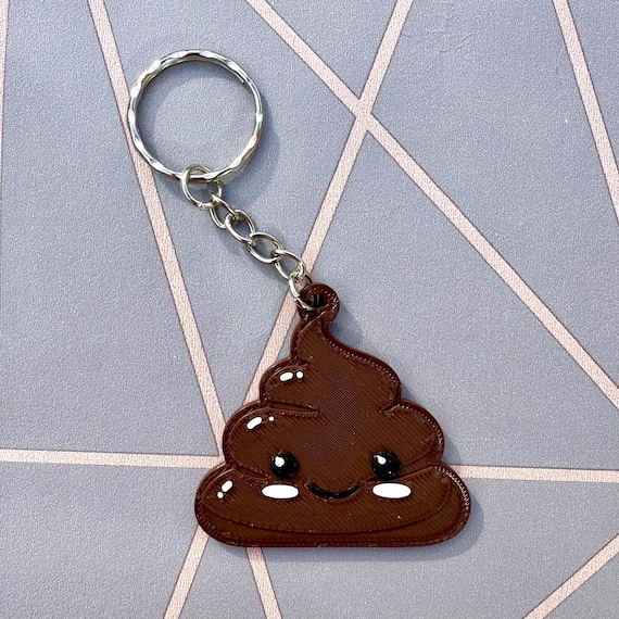 Poop Emoji Keyring