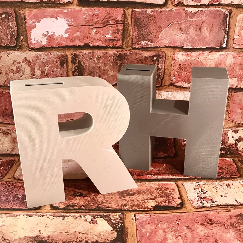 Money Box Alphabet/letter Personalised Piggy Bank Coin - Etsy