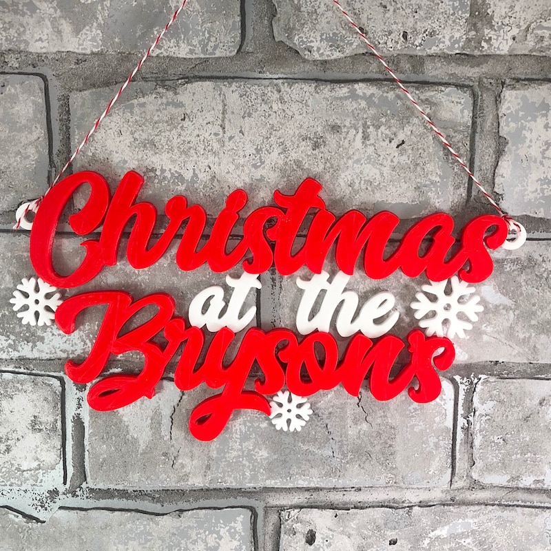 Christmas Door Signs 3d - Etsy UK