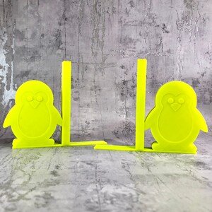 Penguin Bookends - 3D Printed - Book Storage - Nursery Decor - Children ...