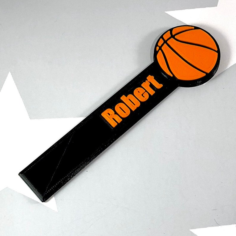 Basketball Bookmark 3D Printed Personalised Book Lover - Etsy