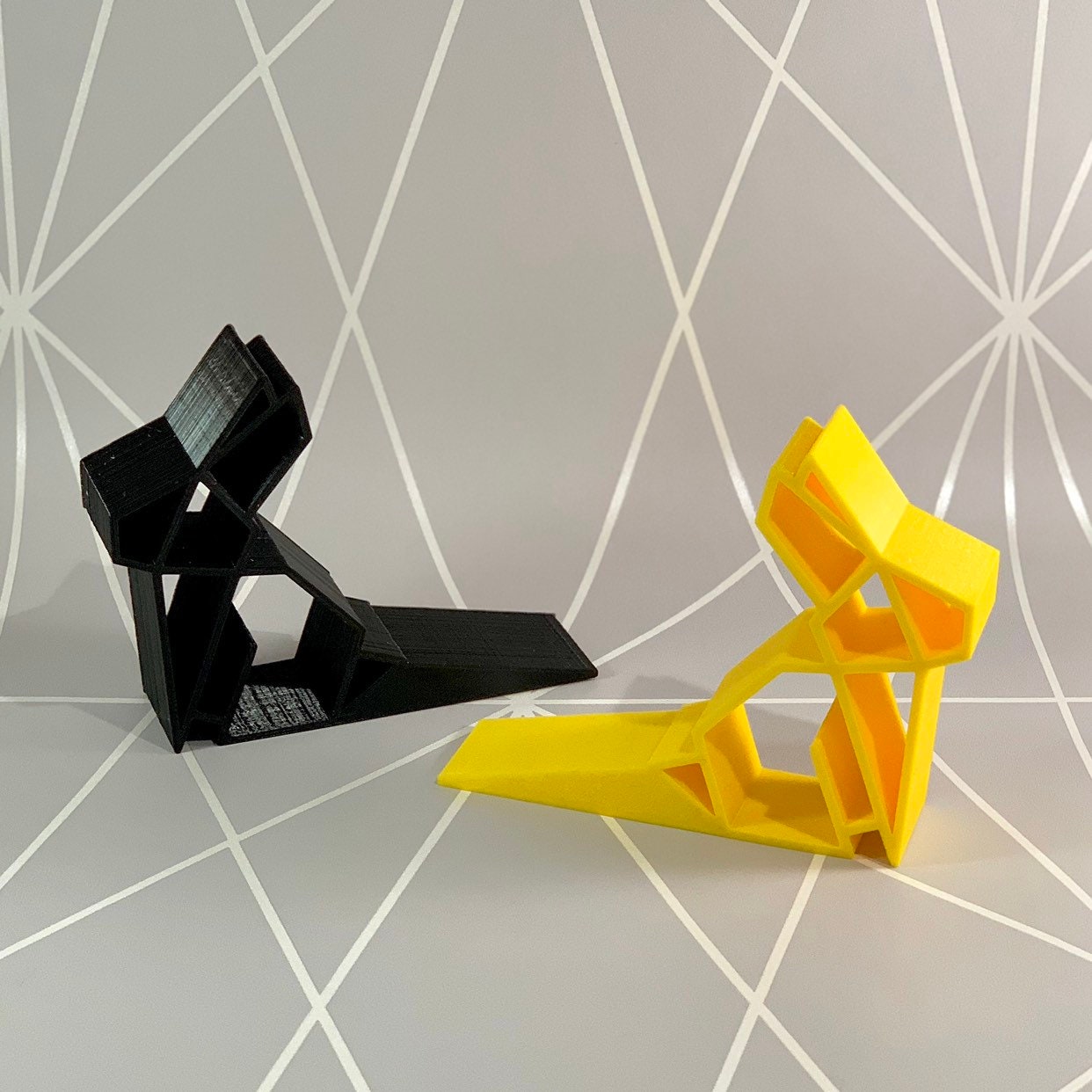 Rabbit Doorstop 3D Printed Bunny Home Decor Geometric - Etsy