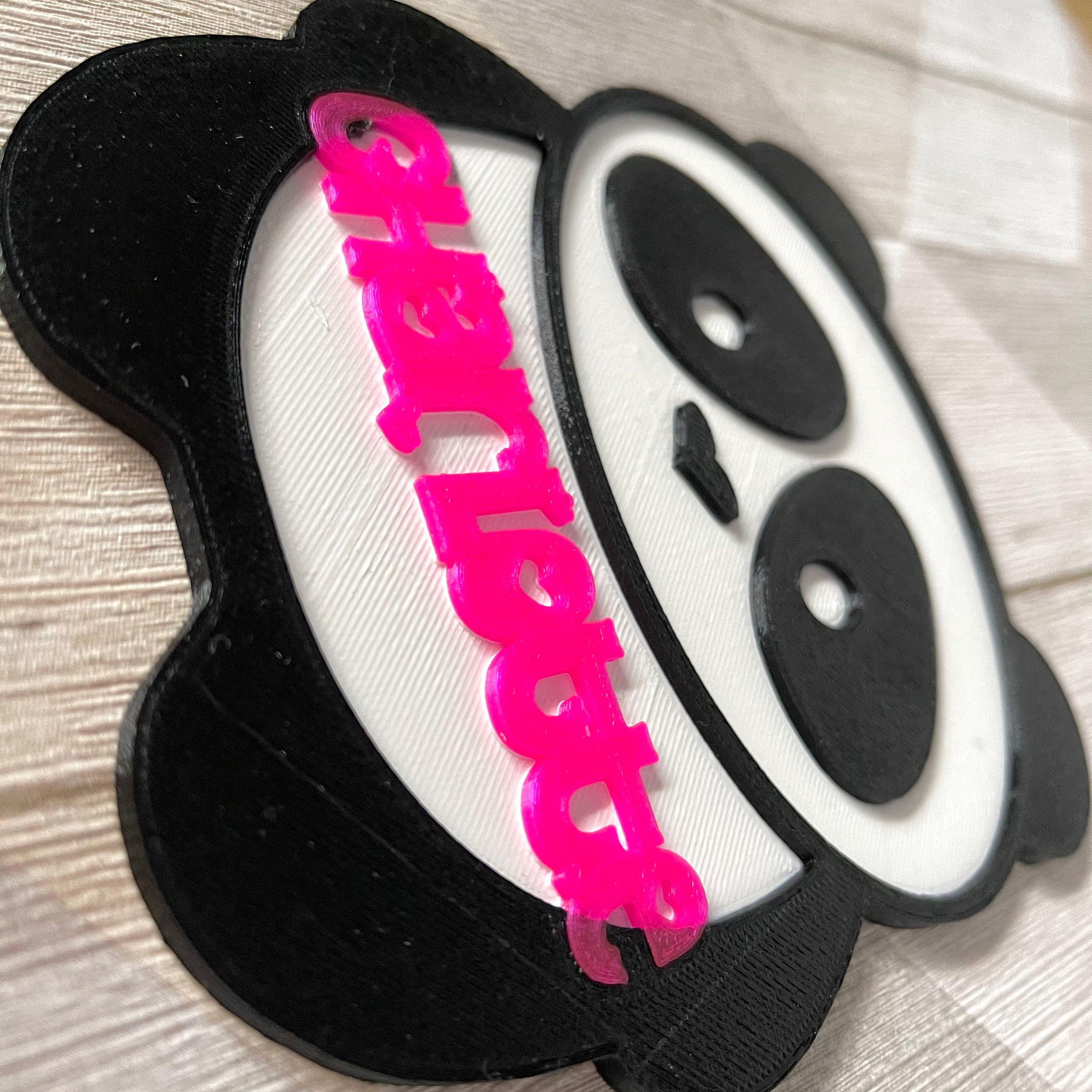 Panda Door Plaque Personalised Door Sign Name Sign | Etsy