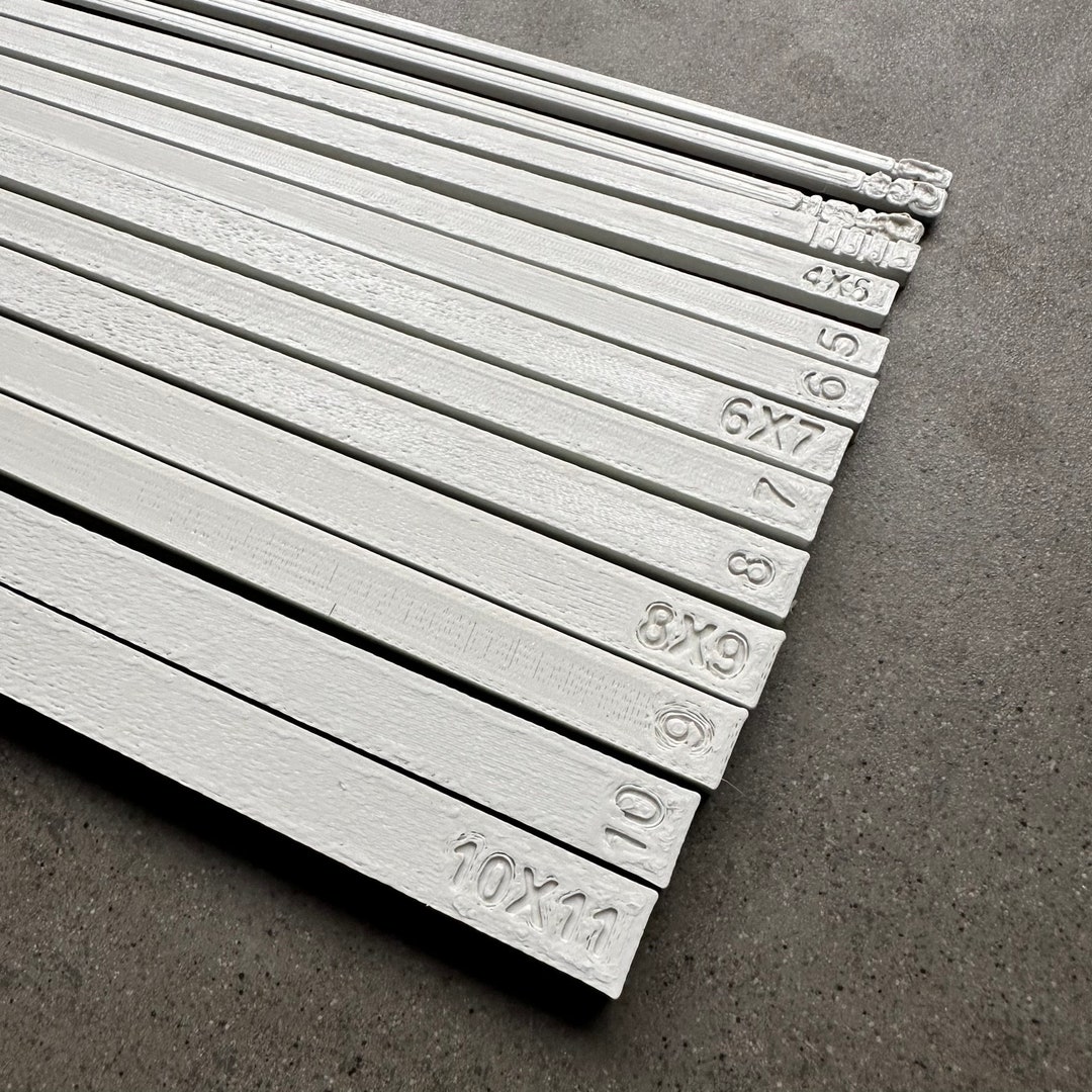 3D Printed Bookbinding Spacers: 14pc Cartonnage Gauge Set - Etsy