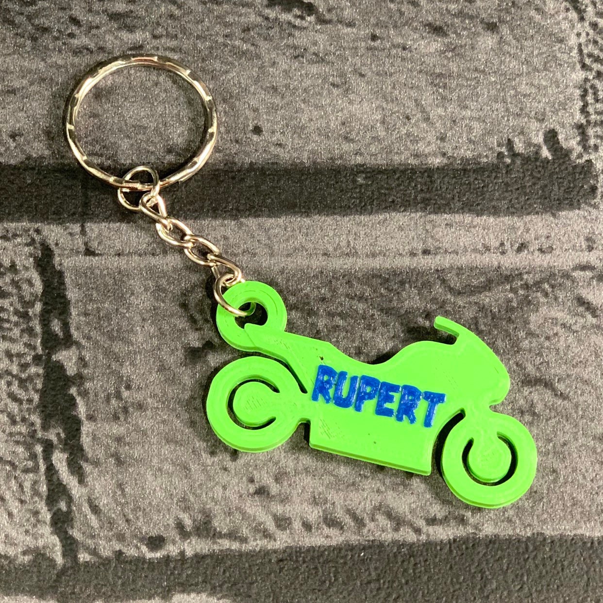 Motorbike Motorcycle Keychain/Keyring 3D Printed | Etsy