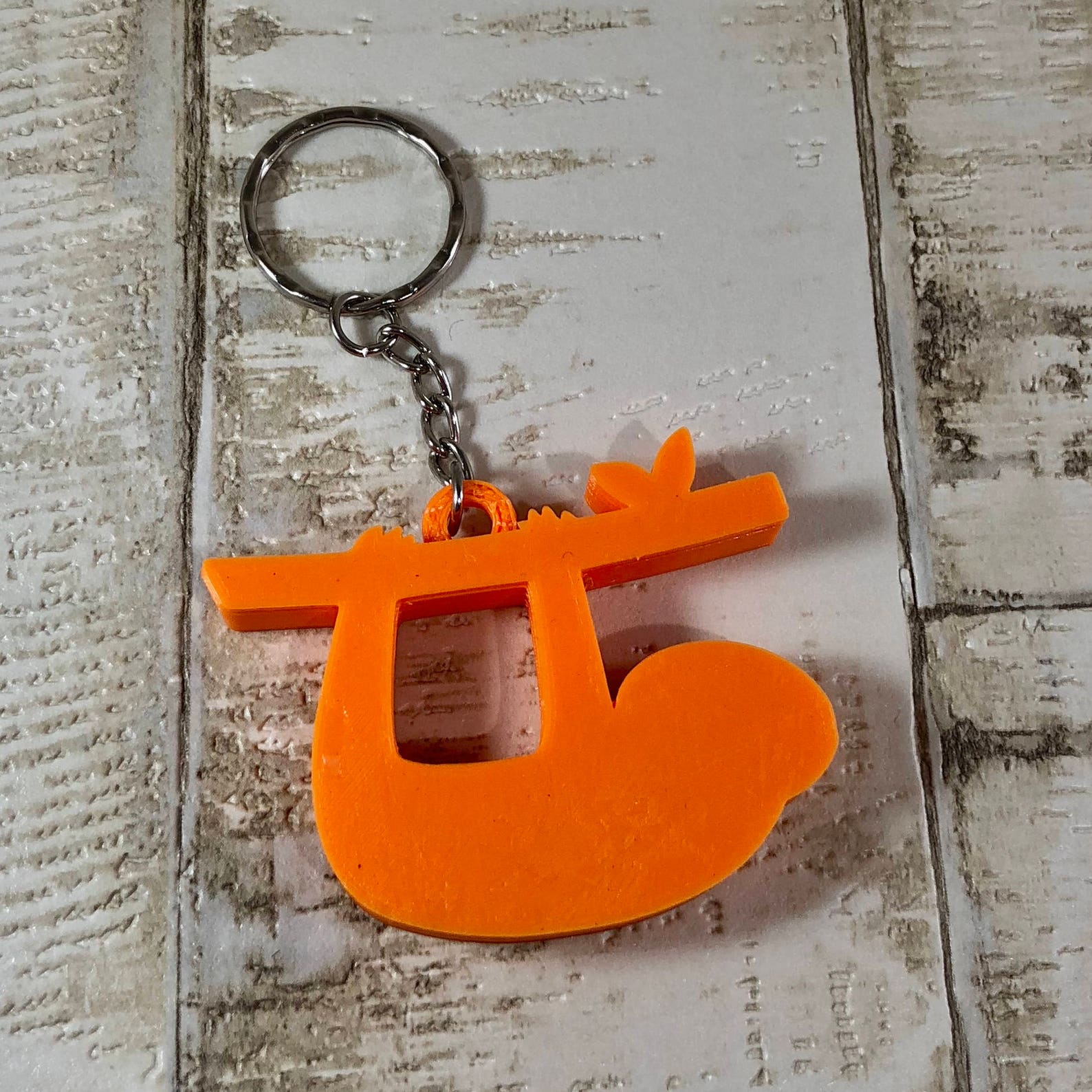 Sloth Keyring/Keychain 3D Printed Party Bag Fillers | Etsy