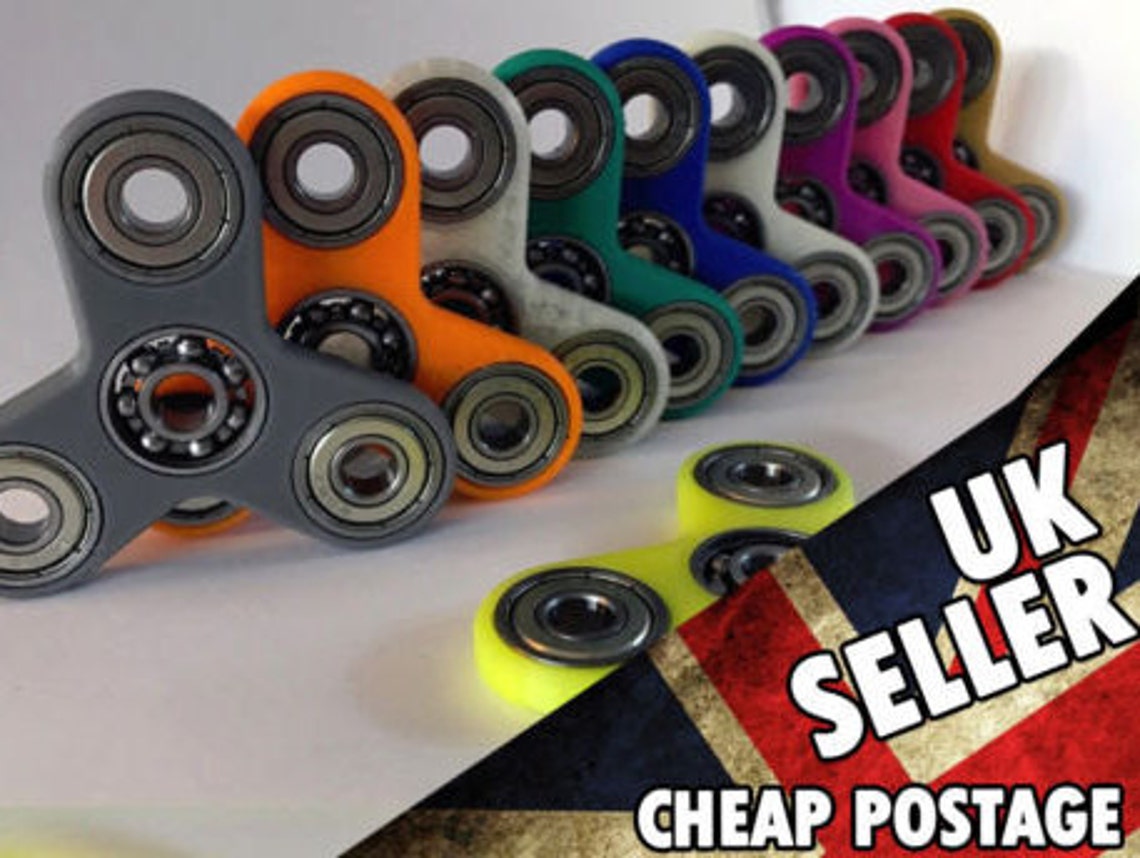 Geo Fidget Hand Finger Bar Spinner Edc Pocket Desk Gadget | Etsy