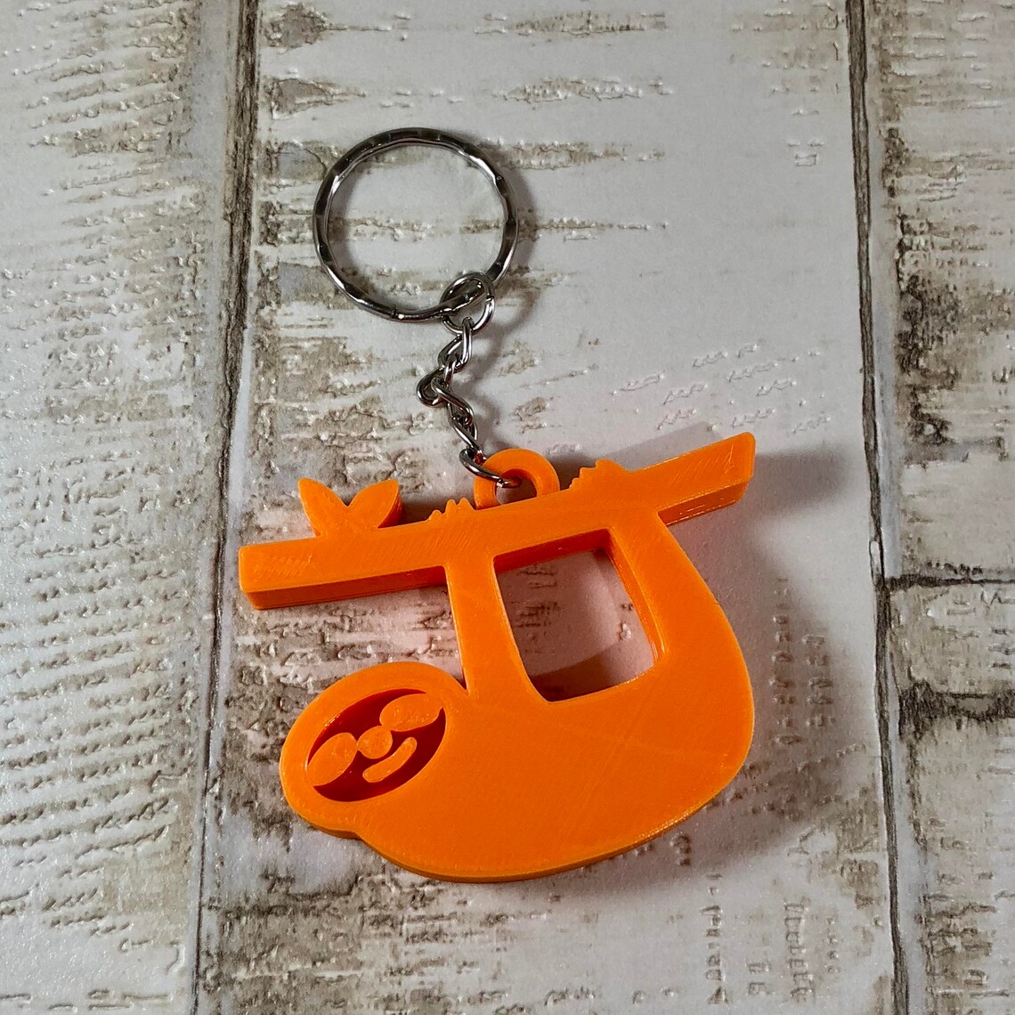 Sloth Keyring/keychain 3D Printed Party Bag Fillers - Etsy