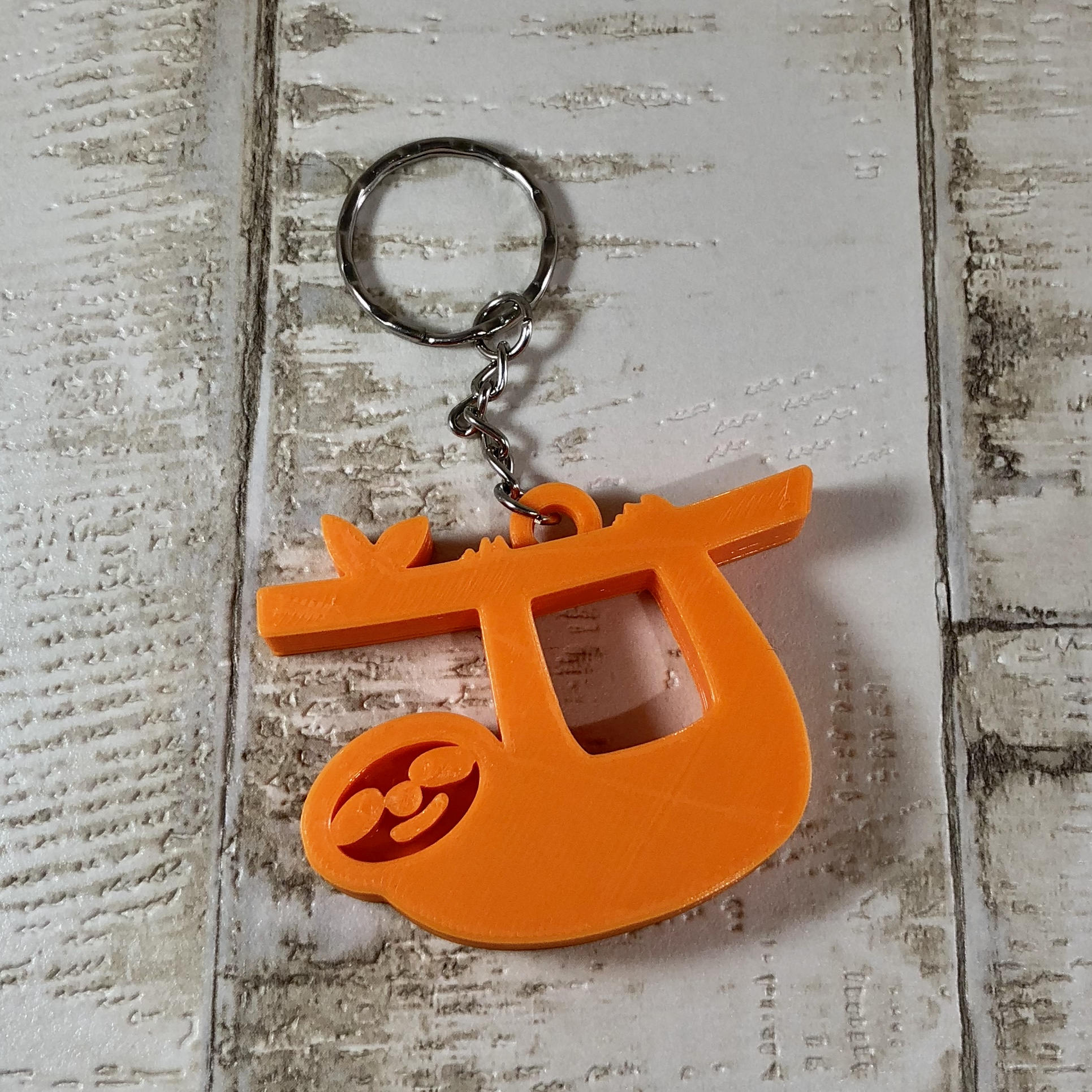Sloth Keyring/Keychain 3D Printed Party Bag Fillers | Etsy