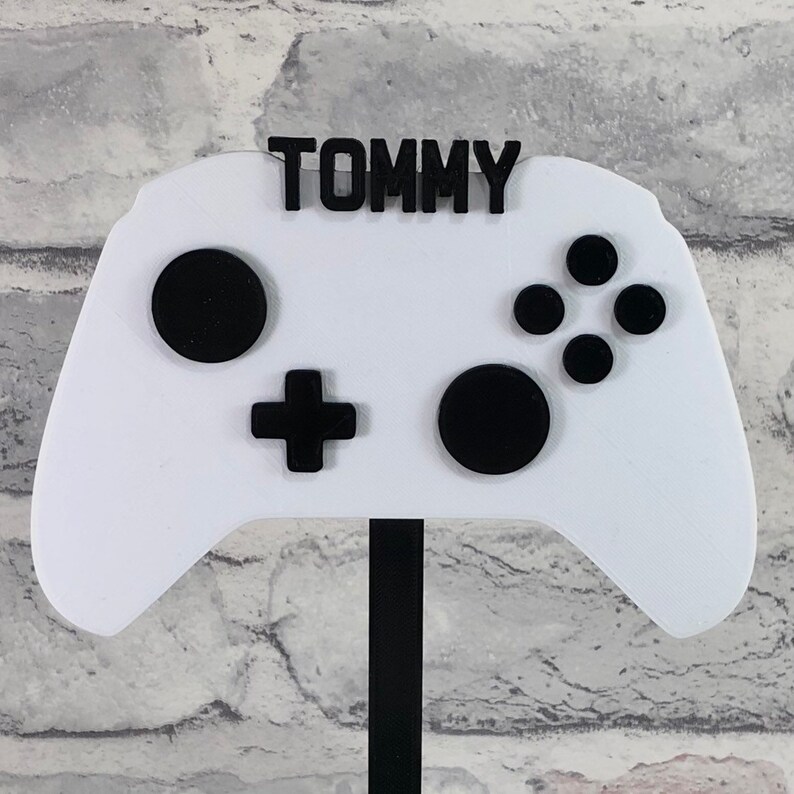Video Game Controller - Gamer - Gaming - Birthday Cake Topper ...