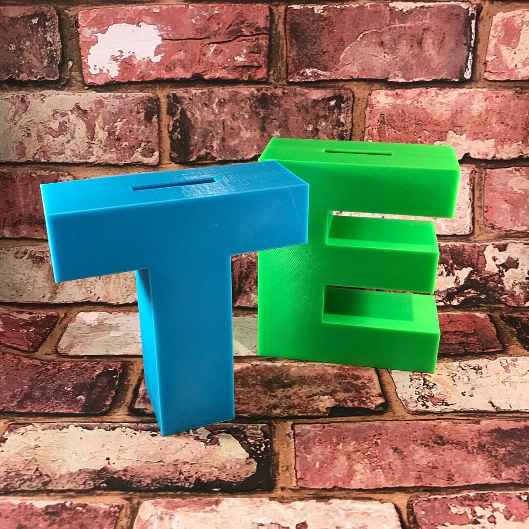 Money Box Alphabet/letter - Personalised - Piggy Bank - Coin Bank - Fun ...